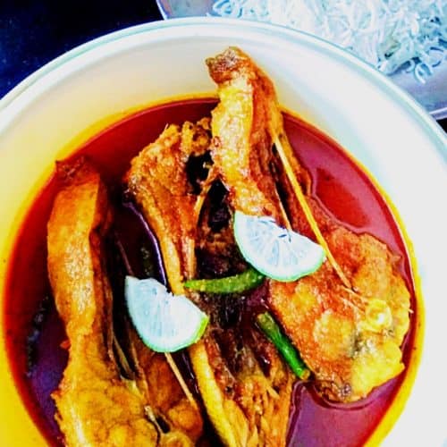 Chital peti kalia| Fish belly gravy of clown knife fish | Indrani’s ...