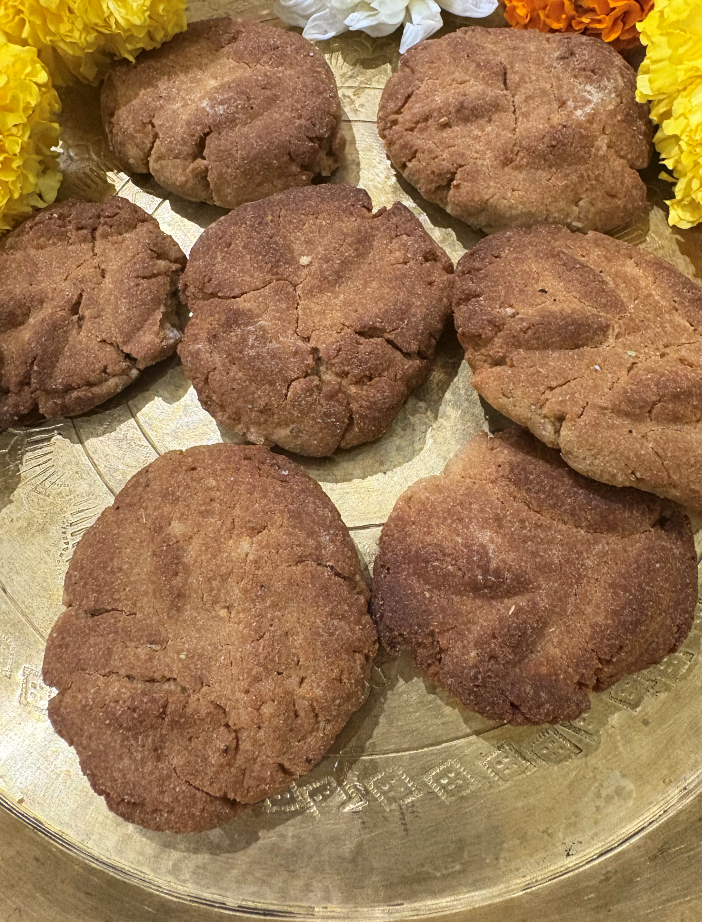 Baked thekua recipe with jaggery